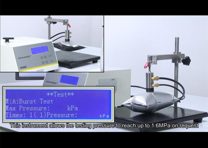 ASTM F1140 Packaging Burst Pressure Testing Machine for Package Seal ...